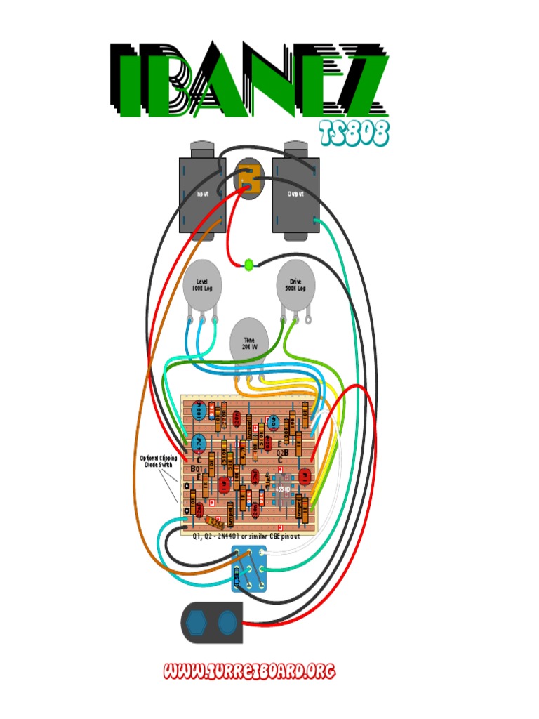 Ibanez TS808 Tube Screamer Overdrive Circuit Diagram | PDF