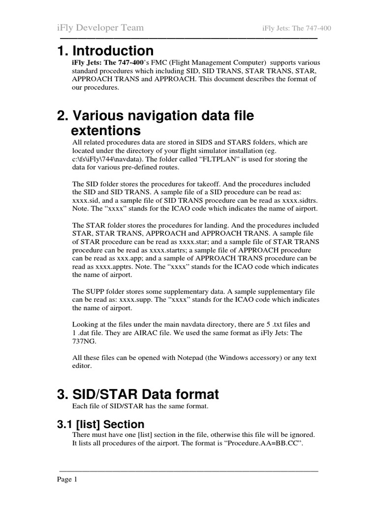 Procedures Introduction - Ifly B747 | PDF | Computer File | Directory (Computing)