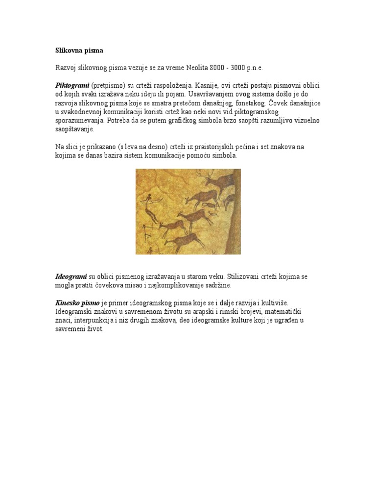 Slikovna Pisma | PDF