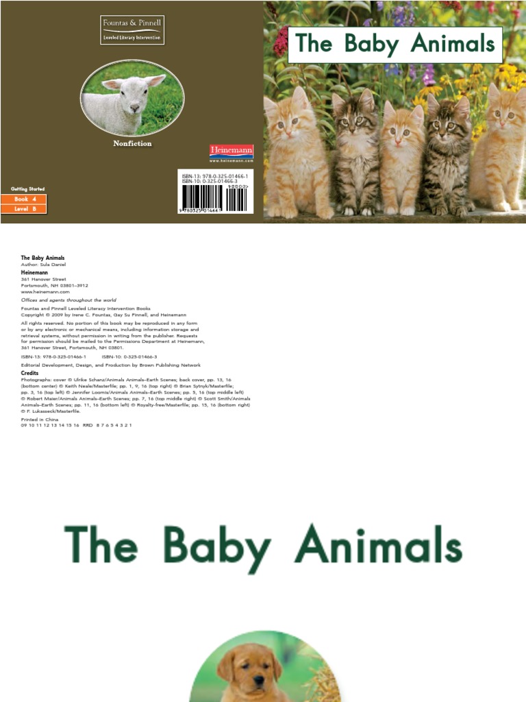 4 The Baby Animals | PDF