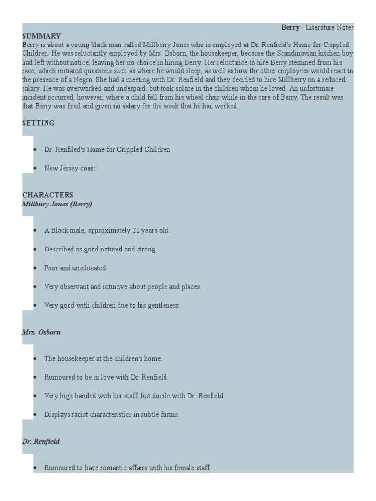 CSEC Short Stories Notes | PDF | Emma (Novel) | Jealousy