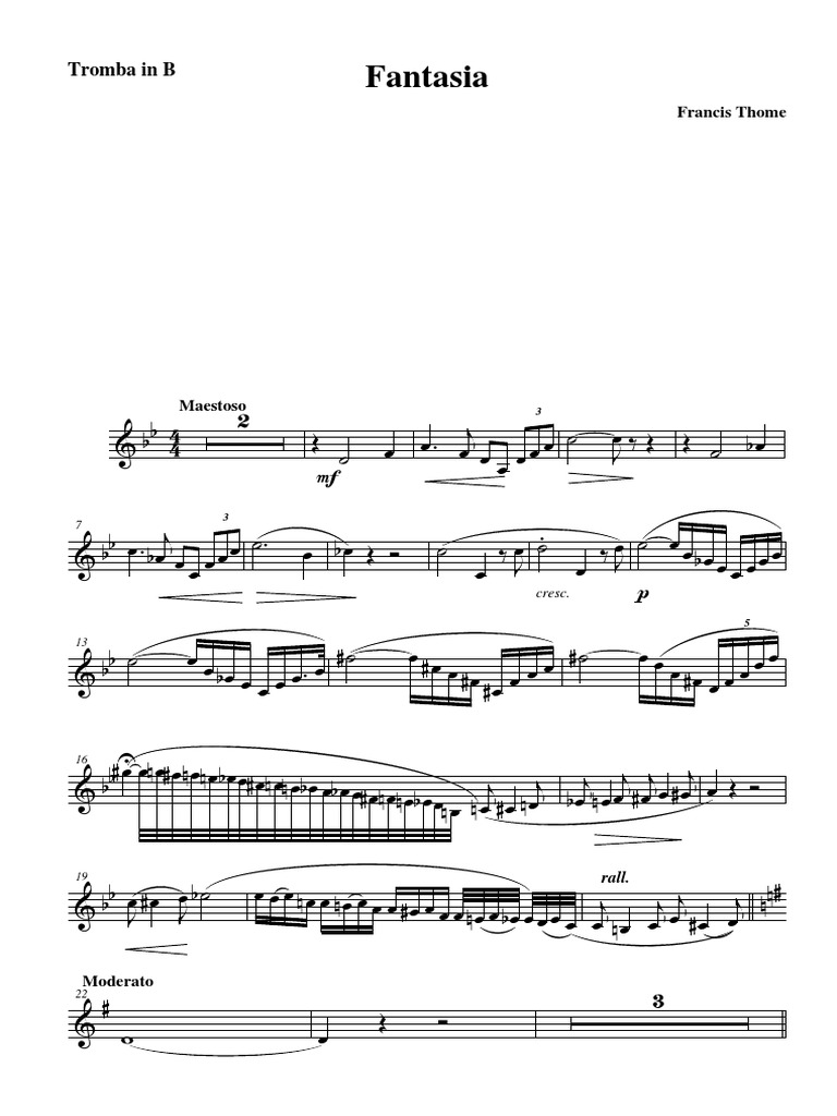 Francis Thome - Fantasy (Trumpet) | PDF