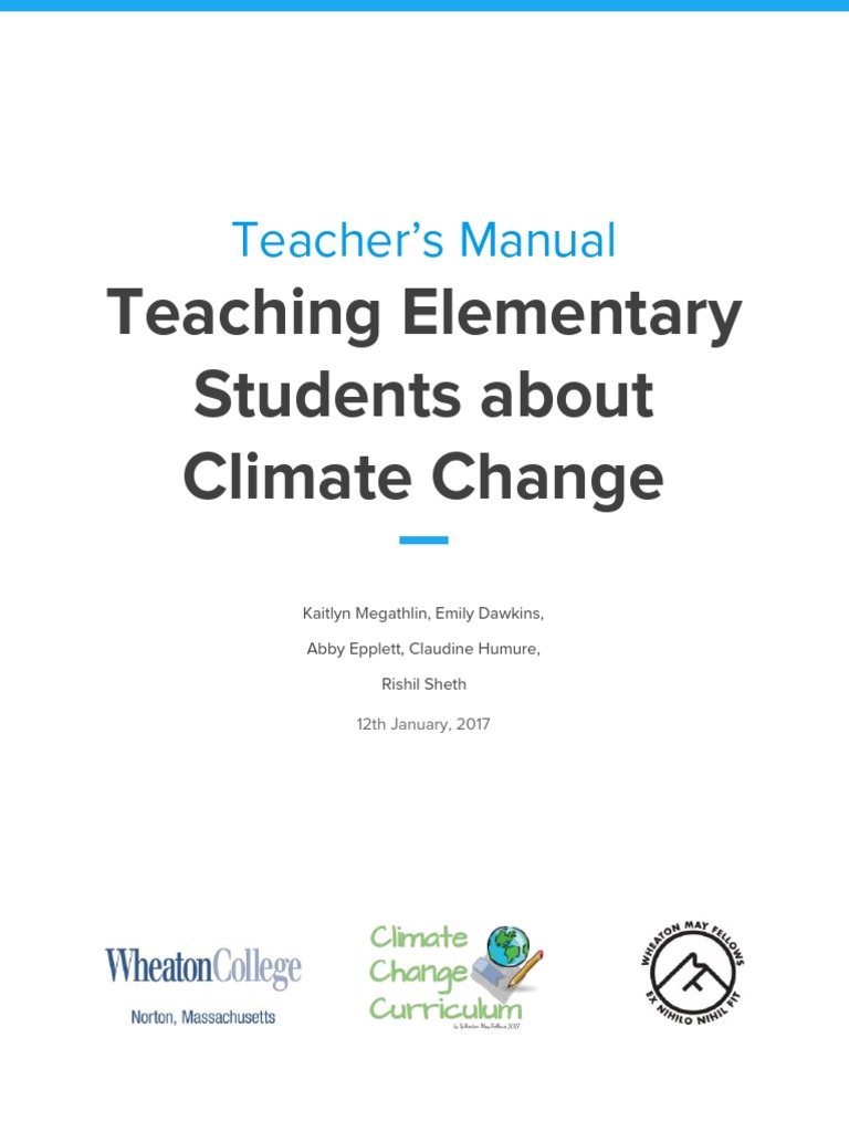 Climate Change Curriculum for Teachers | PDF | Greenhouse Effect ...