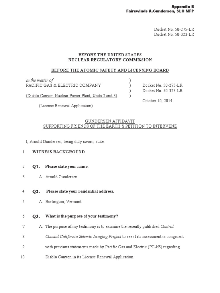 Appendix B | PDF | Fukushima Daiichi Nuclear Power Plant | Nuclear Power