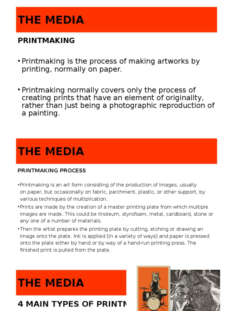 Printmaking Notes | PDF | Printmaking | Lithography