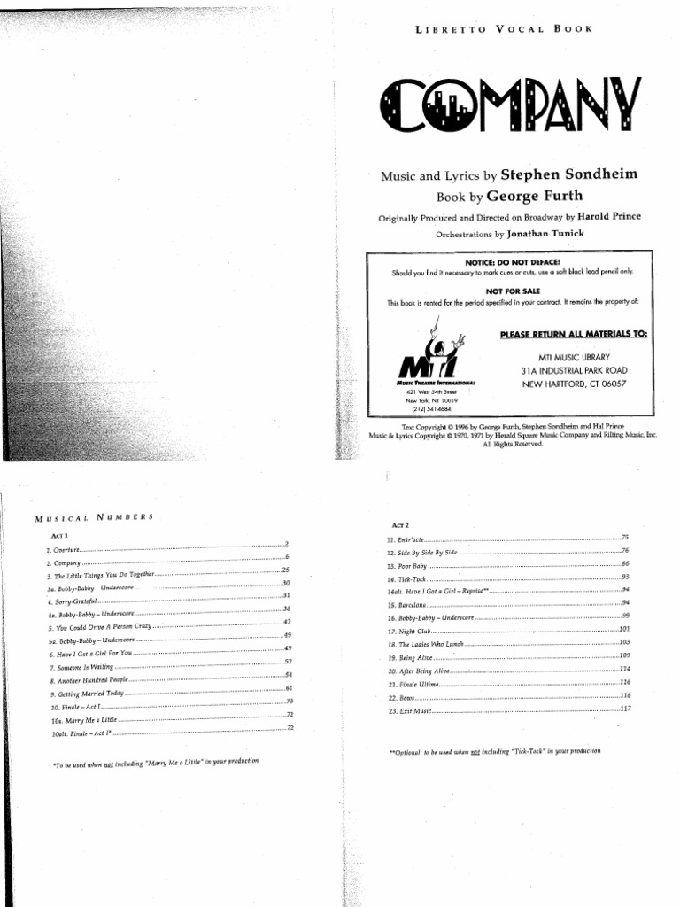 Company (1996) Script | PDF