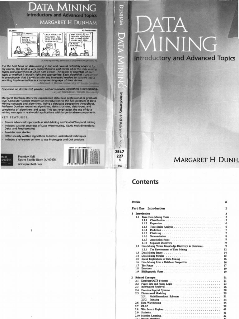 Dunham - Data Mining PDF | PDF | Data Mining | Statistical Classification