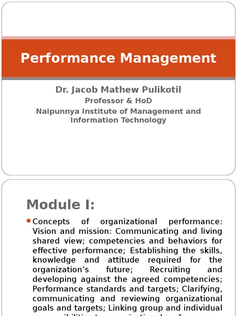 Performance Management | PDF | Performance Indicator | Competence ...