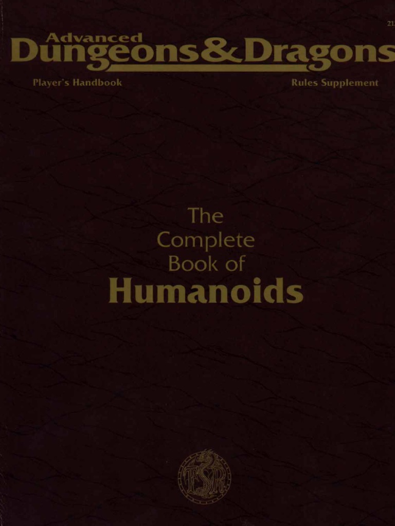 Complete Book of Humanoids | PDF | Role Playing Games | Fantasy Role ...