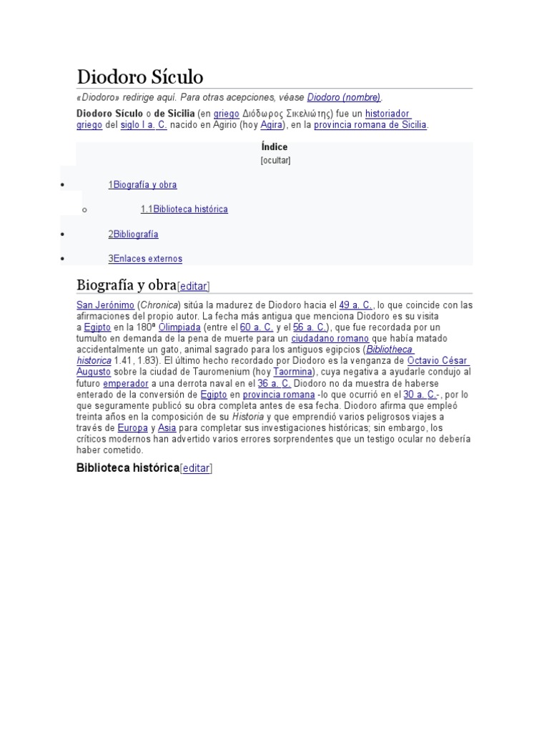 Diodoro Sículo | PDF | Antiguedad clasica | Pueblos antiguos