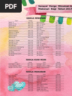 Senarai Harga Minuman Dan Makanan | PDF | Rice | Prepared Foods