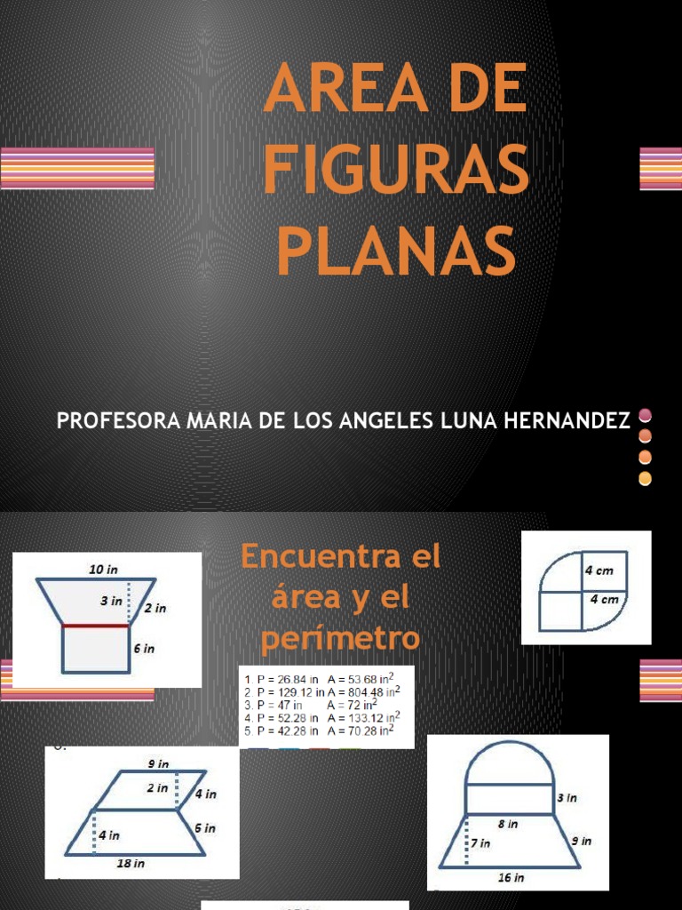 Cálculo de Áreas de Figuras Planas | PDF | Fracción (Matemáticas ...