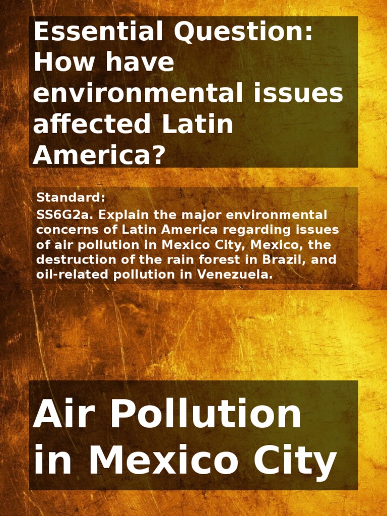 Latin America and Environmental Issues | PDF | Rainforest | Atmosphere ...