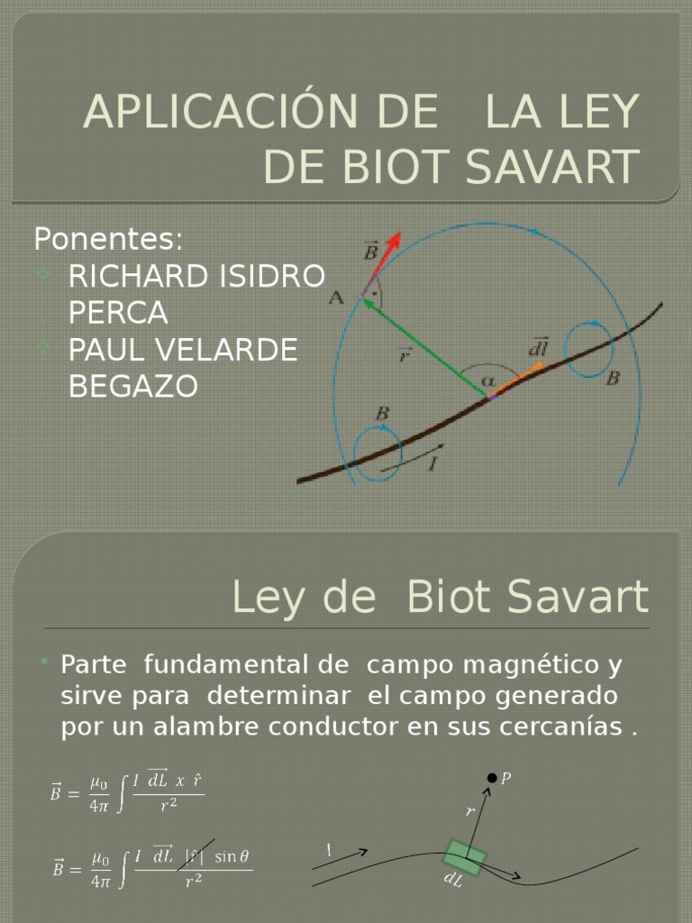Aplicación de La Ley de Biot Savart | PDF