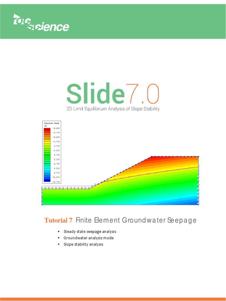 Tutorial 07 Finite Element Groundwater Seepage | PDF | Soil Mechanics | Finite Element Method