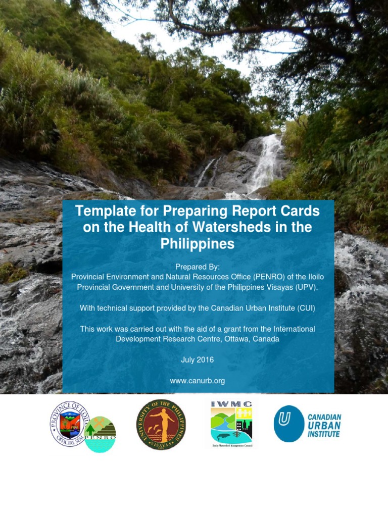 Watershed Report Card Template Iloilo Watershed Management Council ...