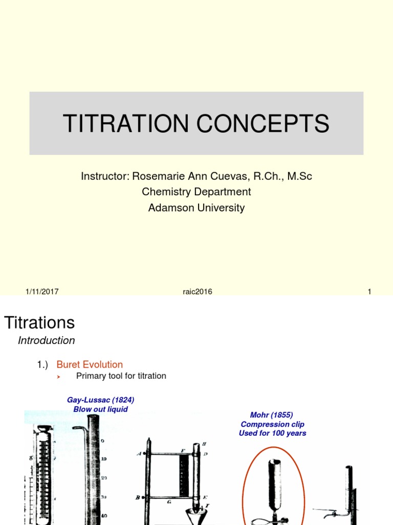 Introduction Titration | PDF | Titration | Chemistry