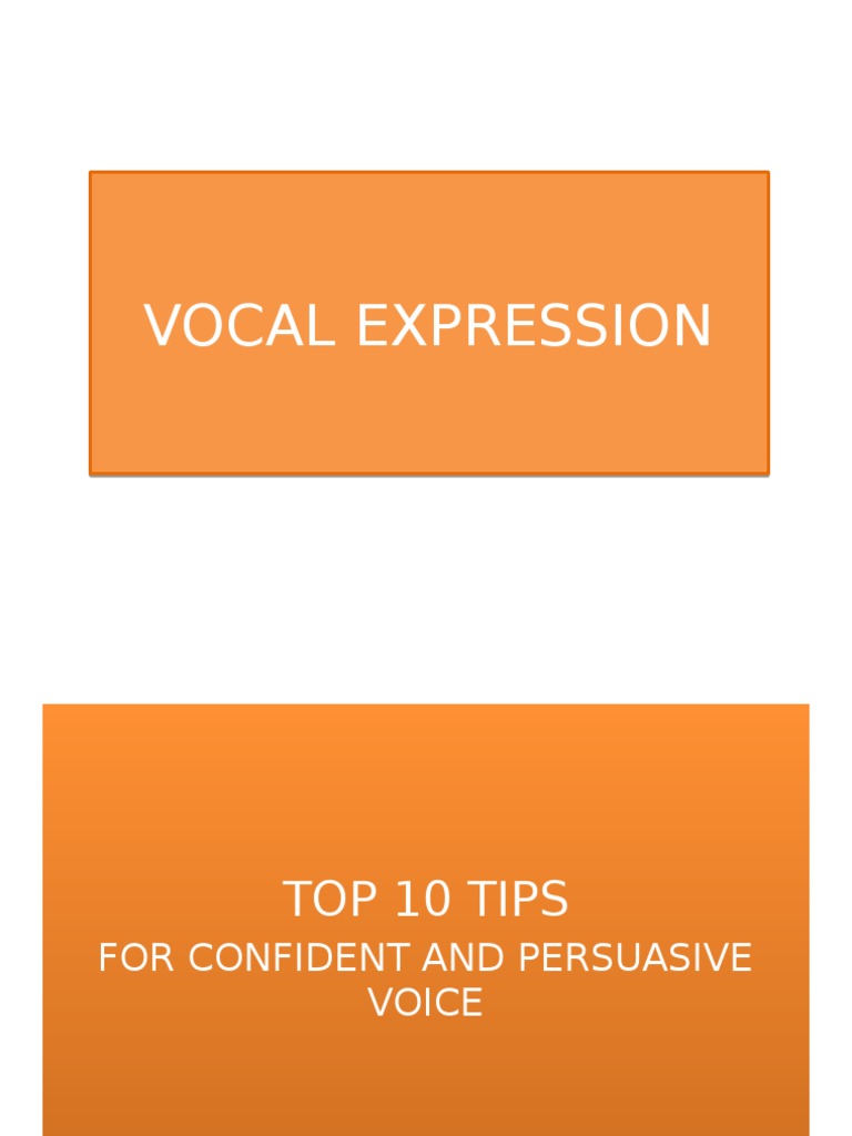 Presentasi VOCAL EXPRESSION | PDF