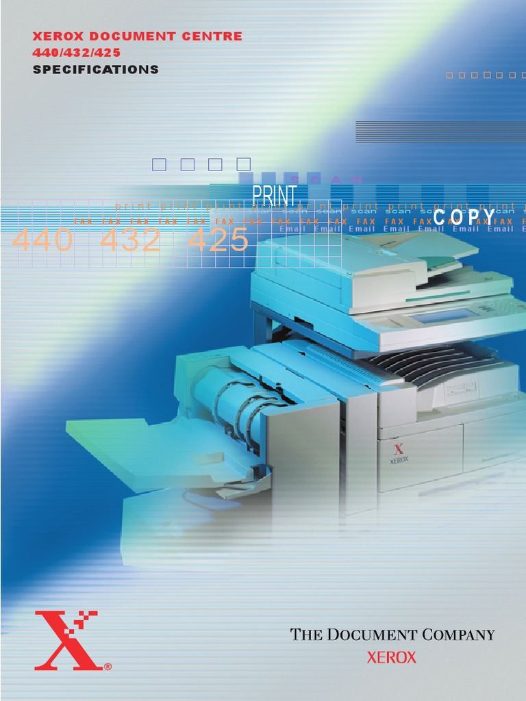 Document Centre 440 & 432 & 425 | PDF | Image Scanner | Fax
