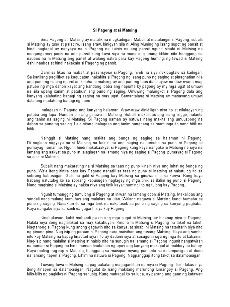 10 Tagalog Short Story | PDF