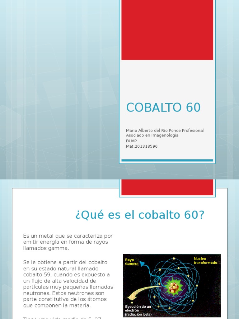 cobalto 60 | Cobalto | Física nuclear
