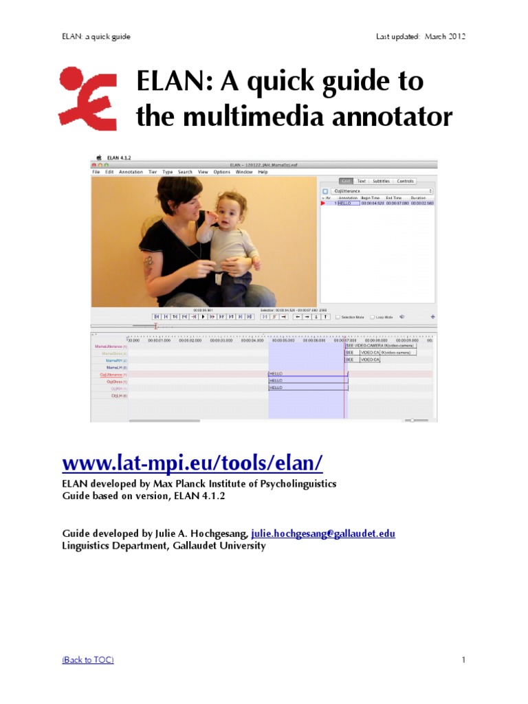 ELAN Guide PDF | PDF | Computer File | Portable Document Format