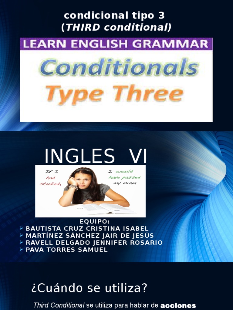 Condicional Tipo 3 | PDF | Gramática | Lingüística