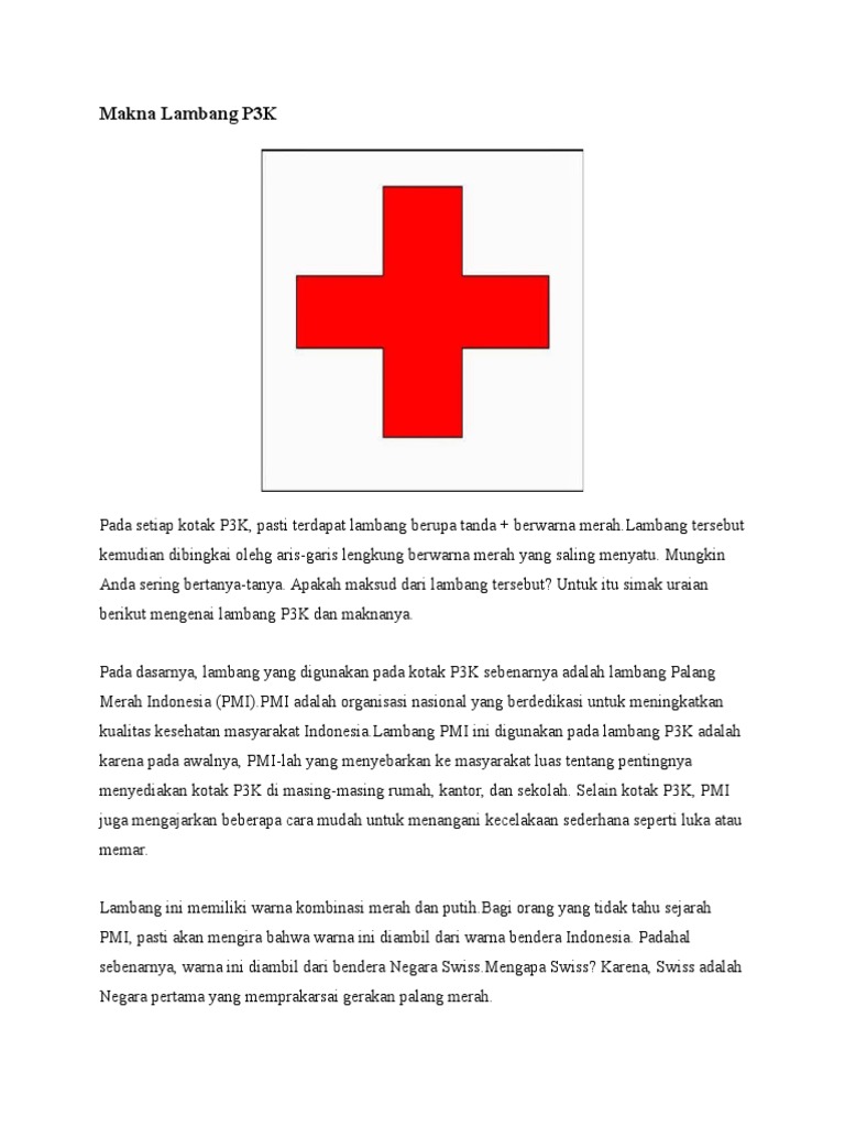 Makna Lambang P3K | PDF