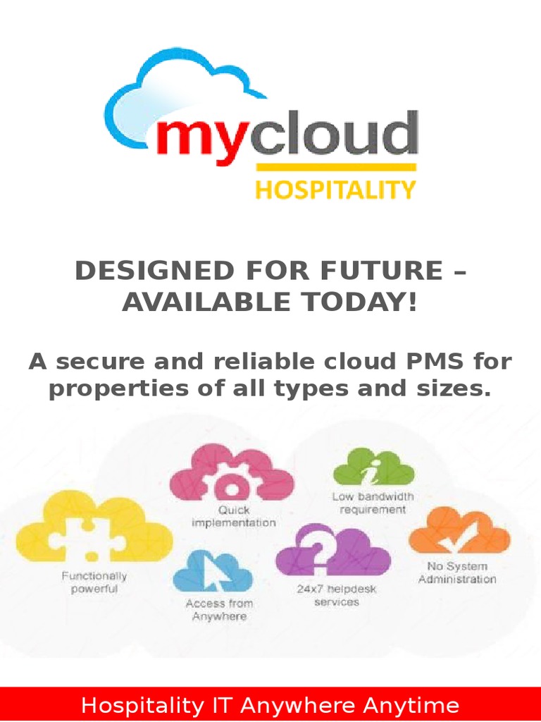 Mycloud Hospitality | PDF | Point Of Sale | Cloud Computing