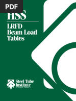 STEEL HSS Beam Load Table Bro PDF | PDF | Bending | Beam (Structure)