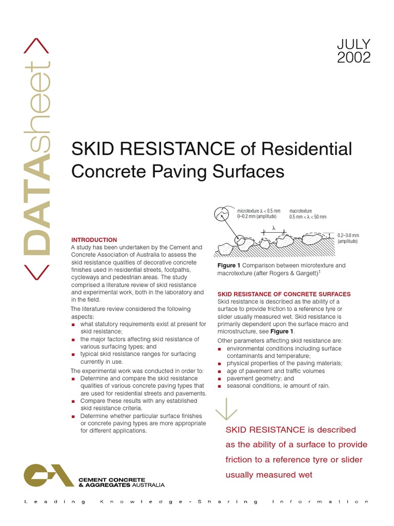 Skid Resistance | PDF | Road Surface | Friction