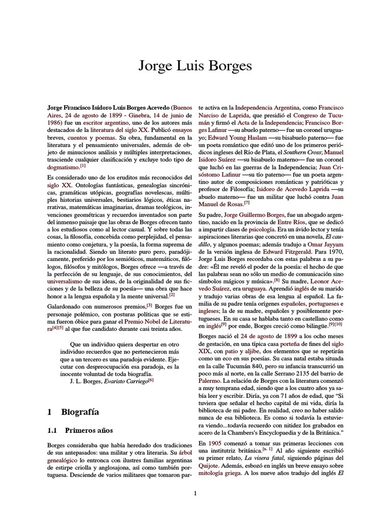 Jorge Luis Borges | PDF