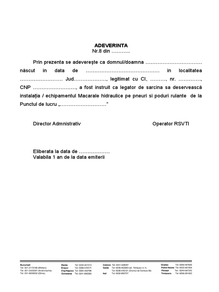 7.Adeverinta Legatori de Sarcina