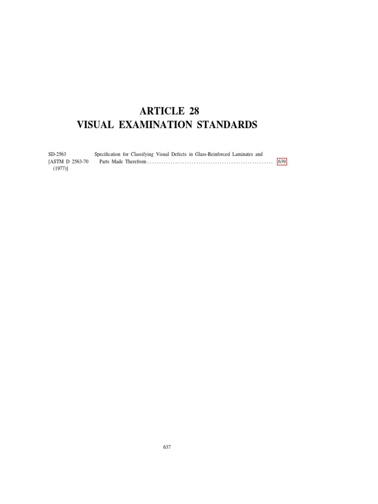 Visual Inspection Standards for Glass-Reinforced Laminates | PDF ...