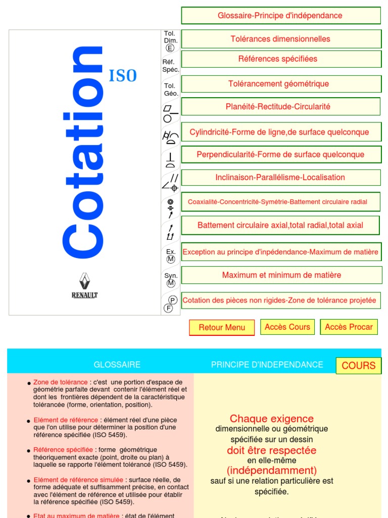 Guide Cotation PDF | PDF | Tolérance géométrique | Géométrie