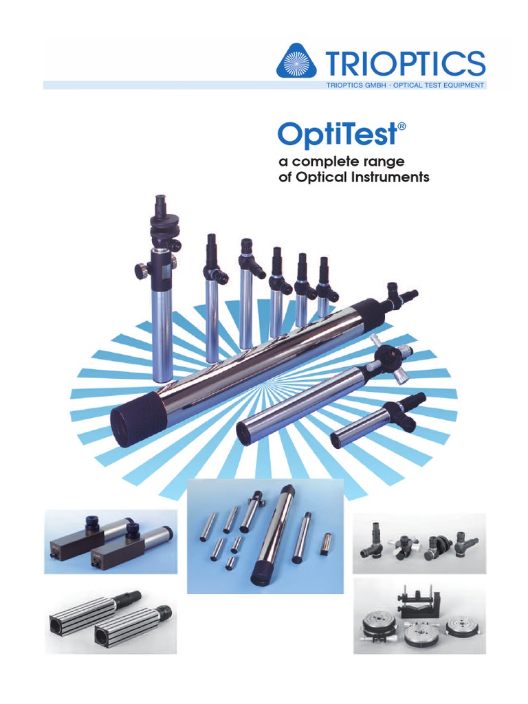 TRIOPTICS OptiTest Product Brochure E 2013 | PDF | Lens (Optics ...