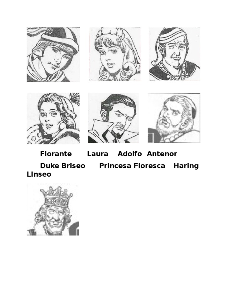 Florante Laura Adolfo Antenor Duke Briseo Princesa Floresca Haring ...