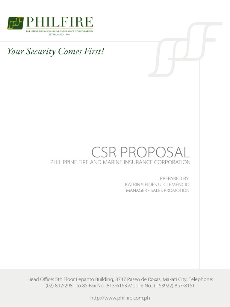 CSR Proposal | Corporate Social Responsibility | Labour