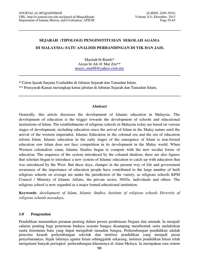 Masitah BT Ramli | PDF | History