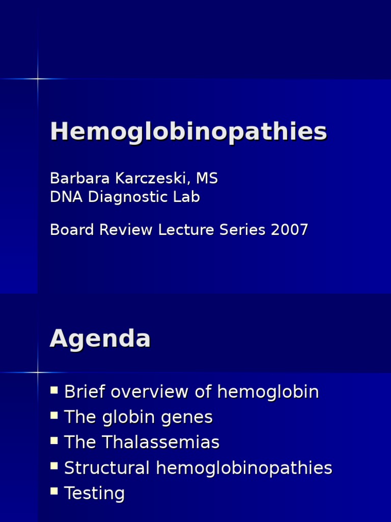 Thalassemia | Sickle Cell Disease | Hemoglobin