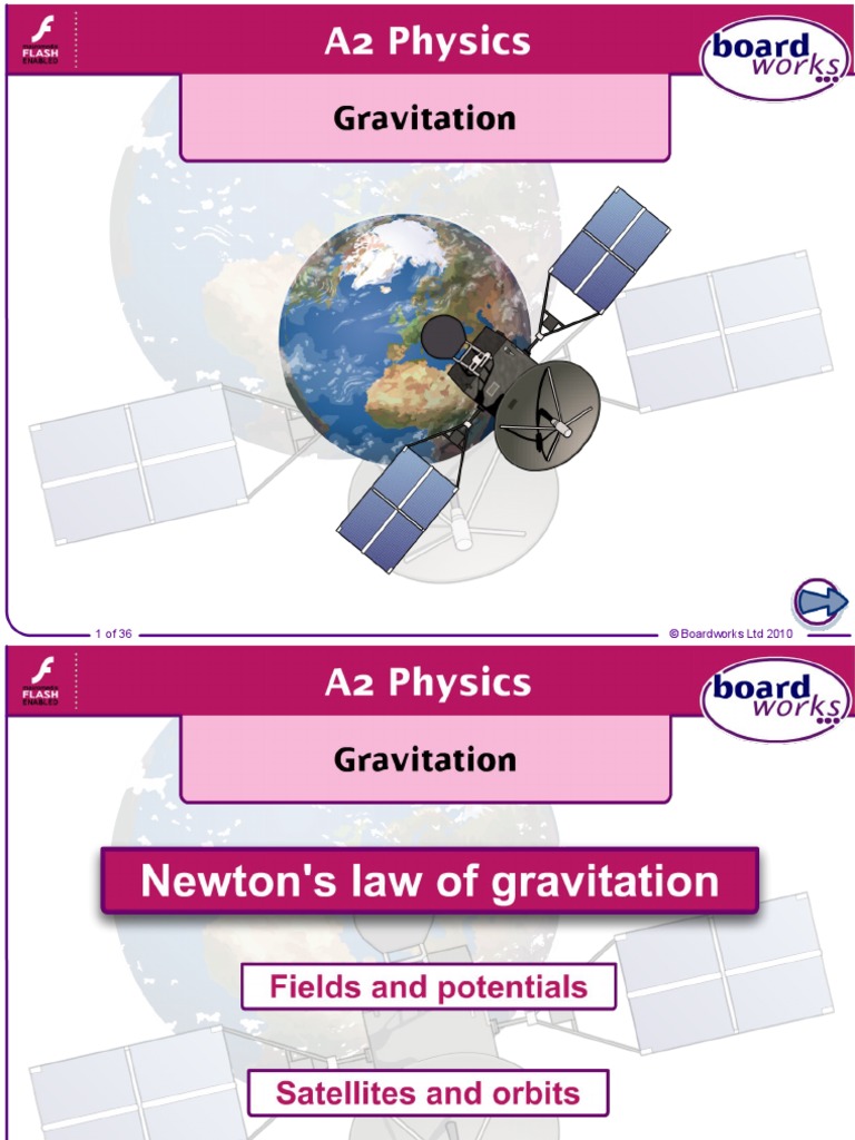 Boardworks - Gravitation | PDF | Gravity | Orbit