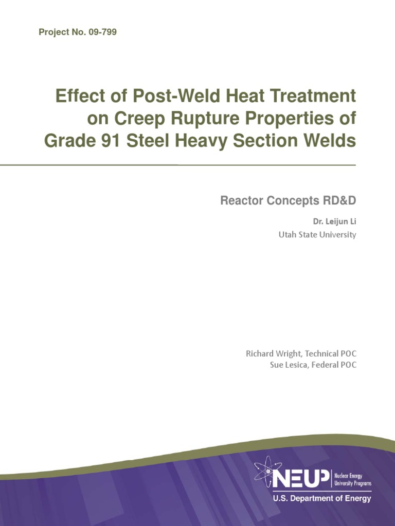 Post Weld Heat Treatment | PDF | Heat Treating | Creep (Deformation)