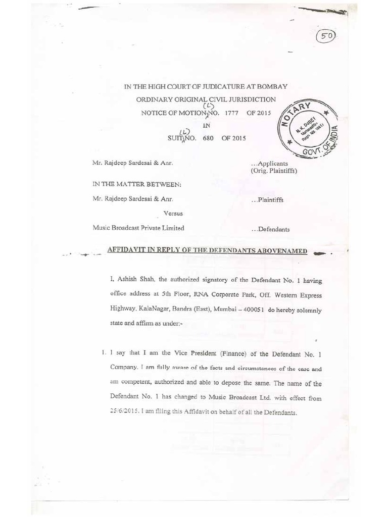 Reply To Rajdeep | PDF