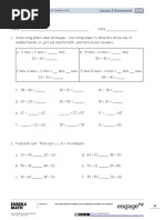 Lesson 13 Homework | PDF