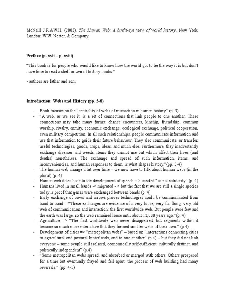 Human Web - Chapter Summaries | PDF | Homo Sapiens | Homo