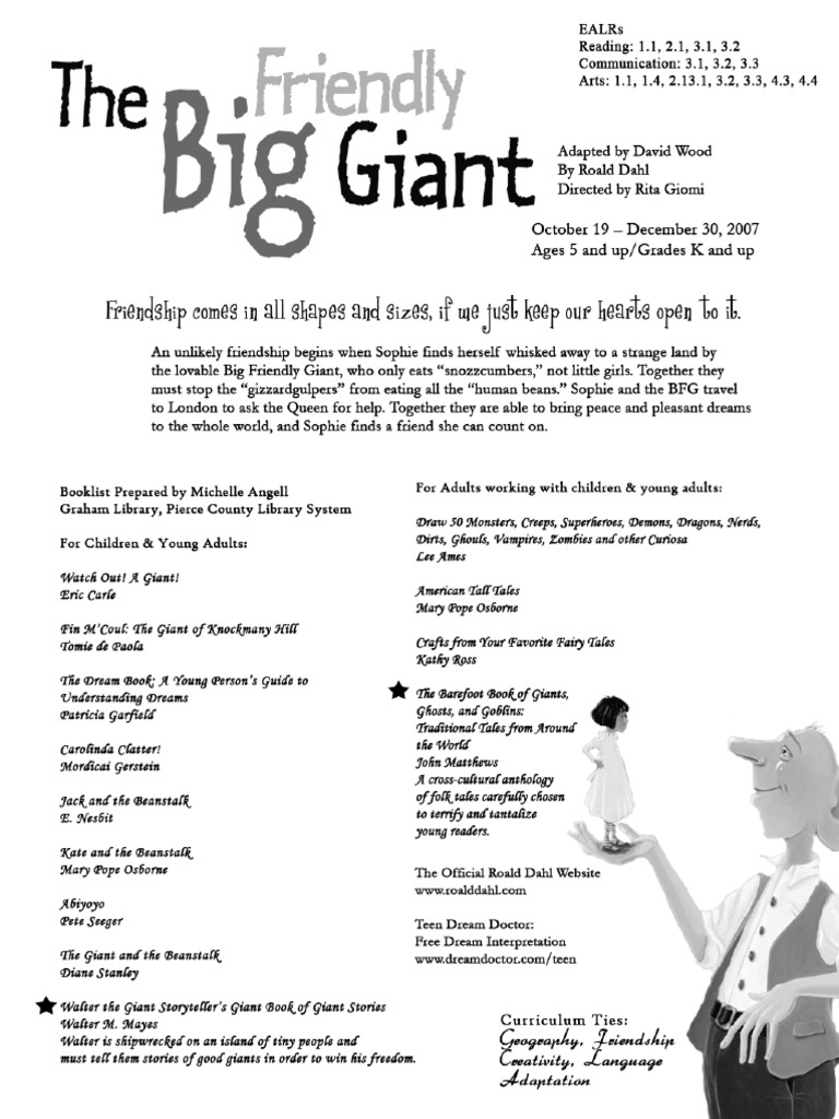 The Big Friendly Giant ERG PDF | PDF