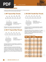 6 Designation: Parallel Pipe Thread ISO 7/1-Rp 1 Taper Pipe Thread ISO ...