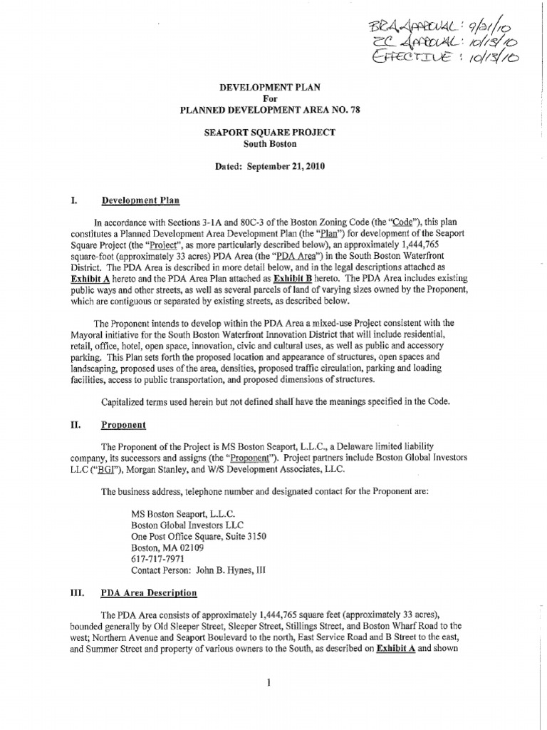 Seaport Square Master Plan PDA #78 | PDF