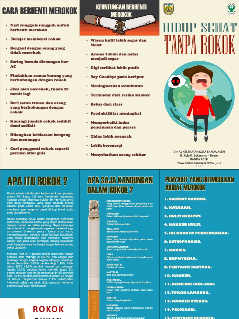 Draft Leaflet Rokok | PDF