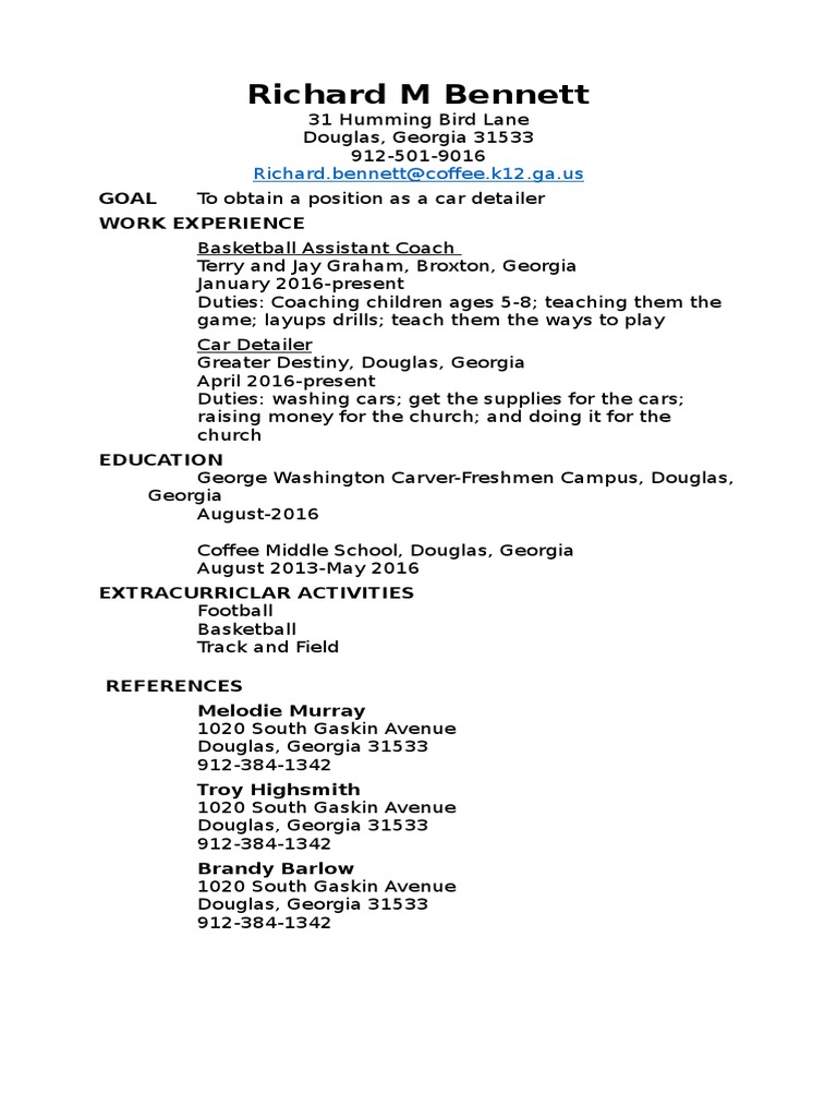 Richard M Bennett Resume | PDF